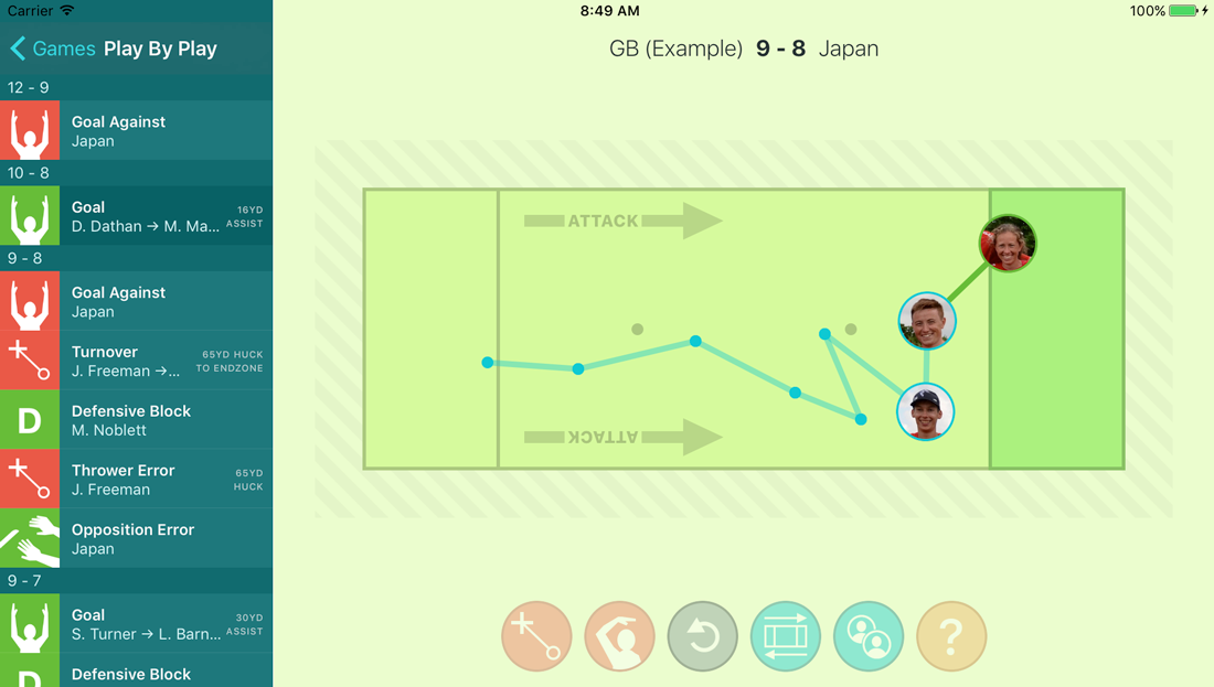 Statto - Professional Ultimate Frisbee stats
